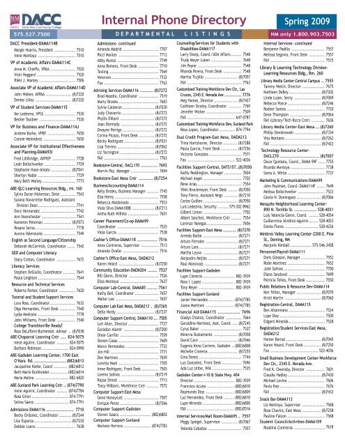 Internal Phone Directory