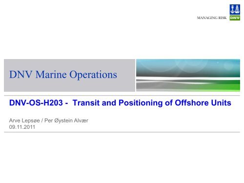 DNV-OS-H203