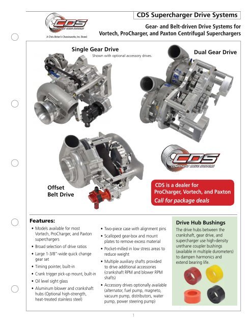 CDS Supercharger Drive Systems - Chris Alston's Chassisworks