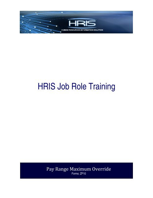 HRIS Job Role Training