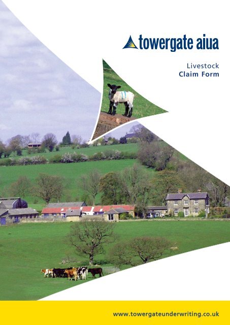 Livestock Claim Form - Towergate Underwriting