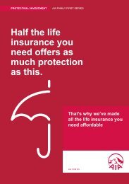 Download Product Brochure - AIA Singapore