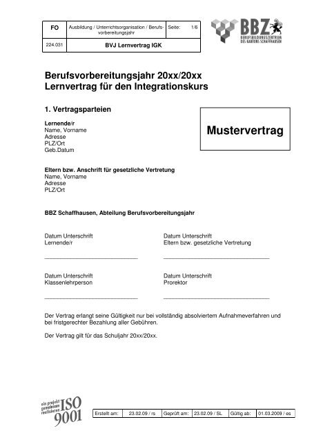 Lernvertrag Integrationskurs.pdf - BBZ