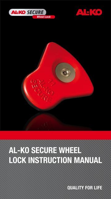 al-ko secure wheel lock instruction manual - Swift Owners Club