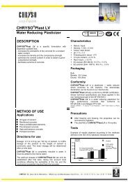 CHRYSO Plast Omega 132 - Chryso.com