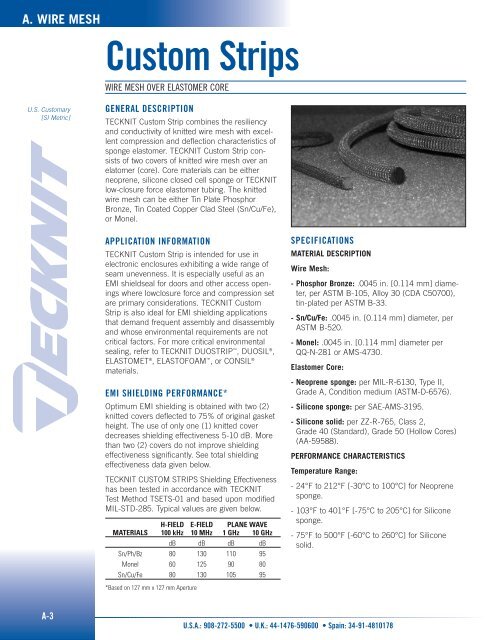 A. WIRE MESH Custom Strip