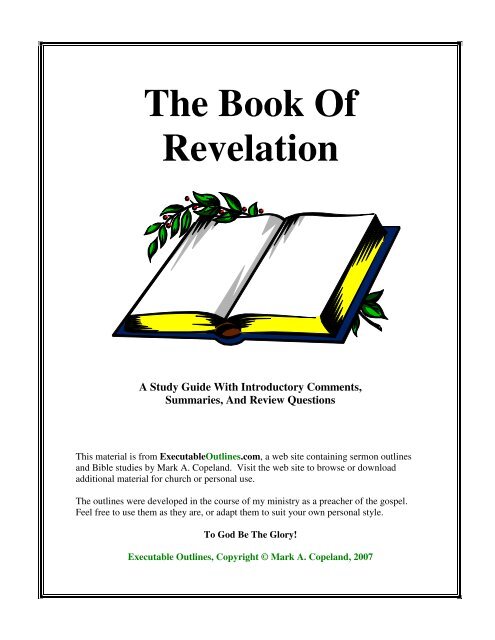 The Book Of Revelation - Executable Outlines