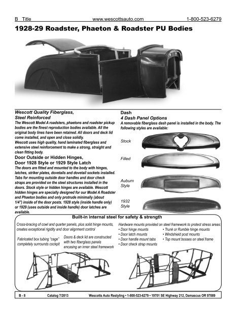 1929 Roadster - Wescott's Auto