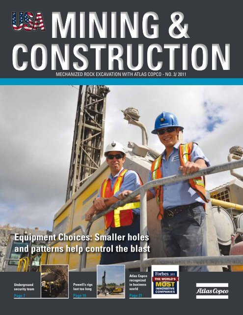 Equipment choices: smaller holes and patterns help ... - Atlas Copco