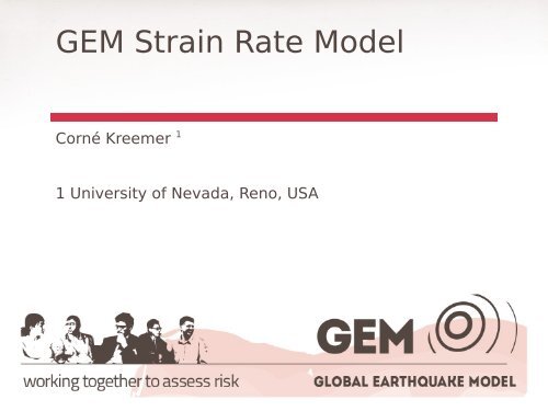 GEM Strain Rate Model - Global Earthquake Model