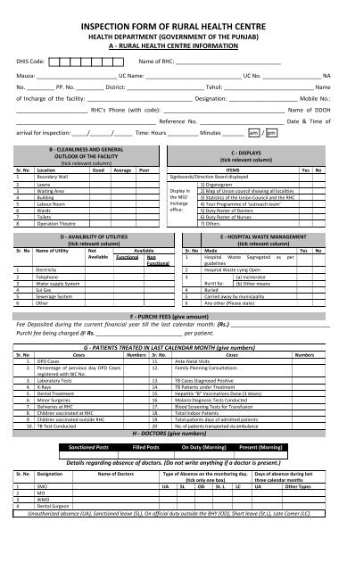 Nursing Home Inspection Forms - Homemade Ftempo
