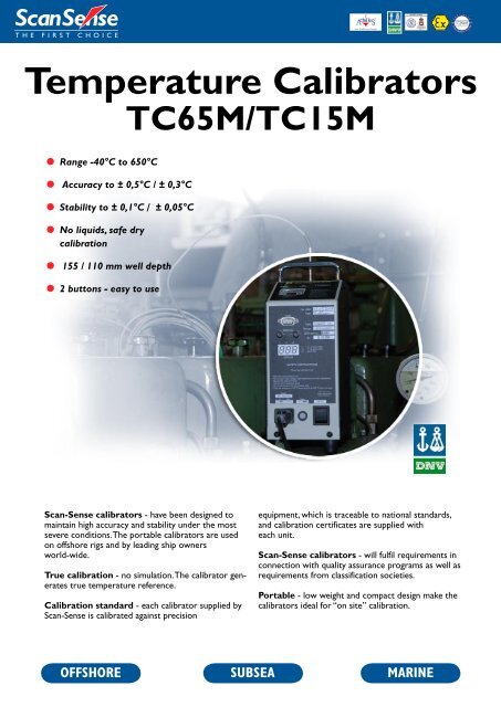 Temperature Calibrators - Scan-Sense AS