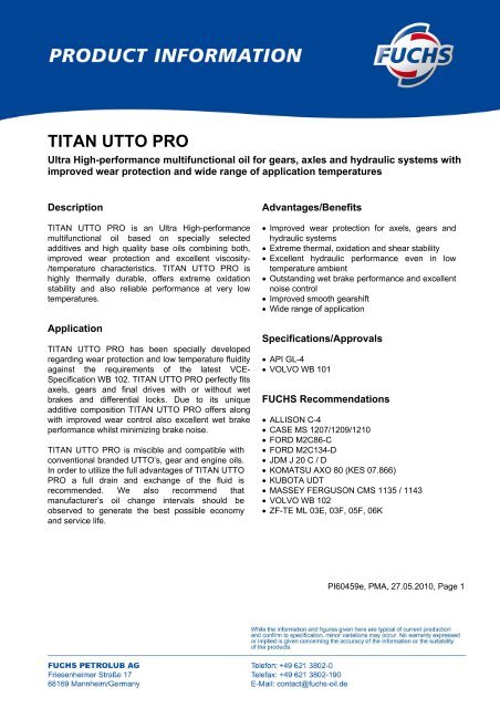 TITAN UTTO PRO