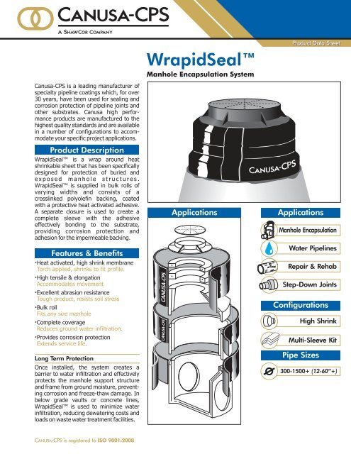WrapidSealâ ¢ - Canusa-CPS