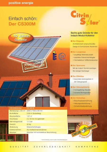 Prospekt CS 300 M - Citrin Solar