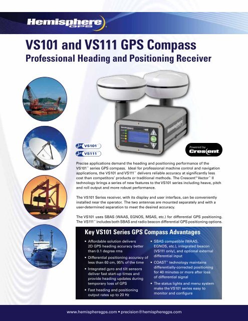 VS101 and VS111 GPS Compass Professional ... - GPSDGPS