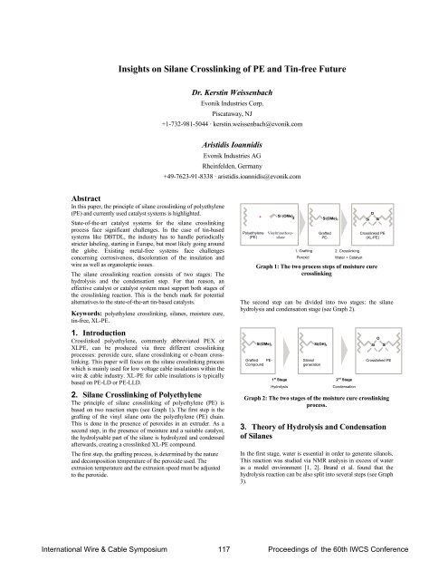 2011 - Insights on Silane Crosslinking of PE and Tin-free Future