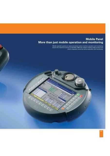 Mobile Panel More than just mobile operation and monitoring