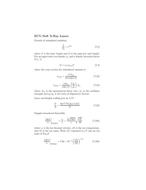 EUV/Soft X-Ray