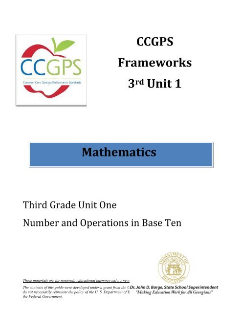 CCGPS_Math_3_Unit1Framework
