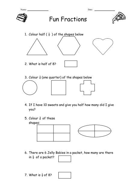 Fun Fractions - Primary Resources