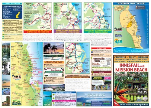 Innisfail & Mission Beach Tourist Maps - The Cassowary Coast