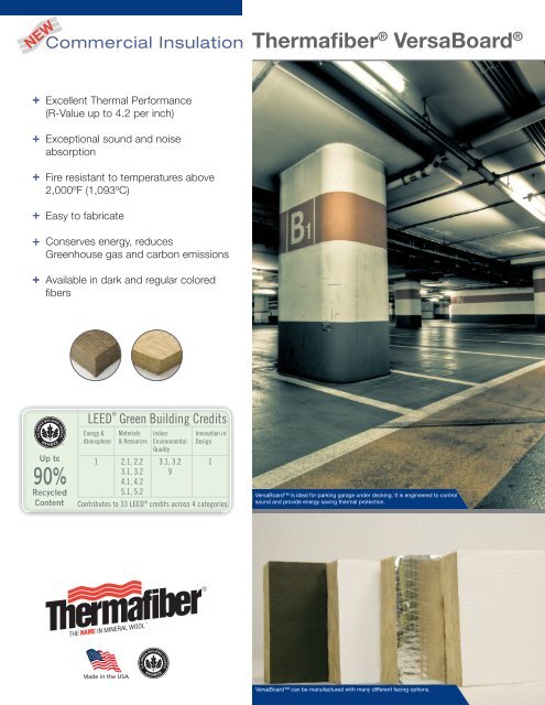 VersaBoardÂ® multi-purpose insulation