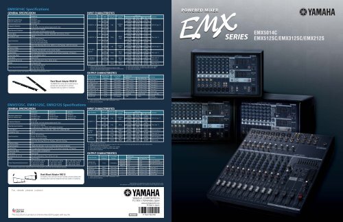 powered mixer series emx5014c emx512sc ... - Full Compass