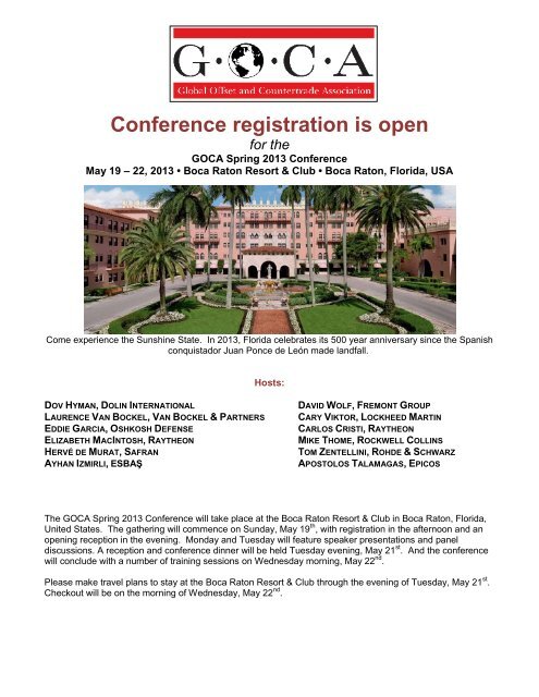 Conference registration is open - Global Offset and Countertrade ...