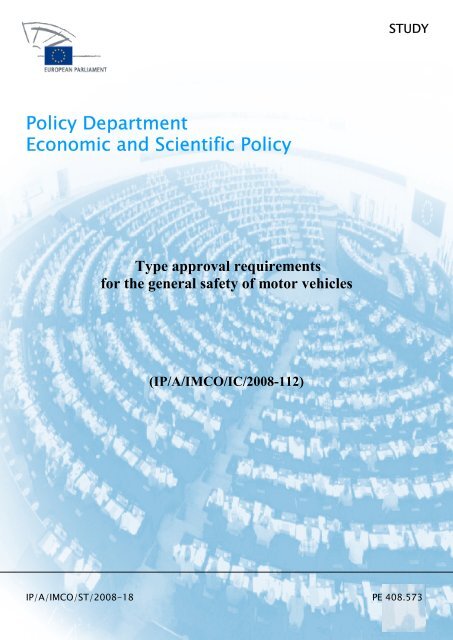 Type Approval Requirements for the General Safety ... - ENDS Europe