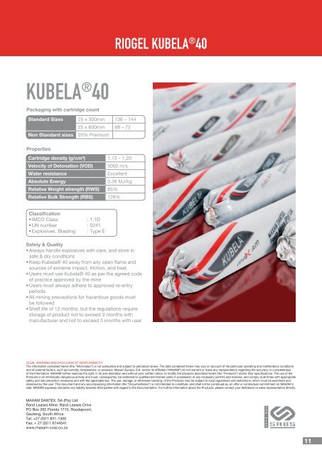 RIOGEL KUBELA ® KUBELA