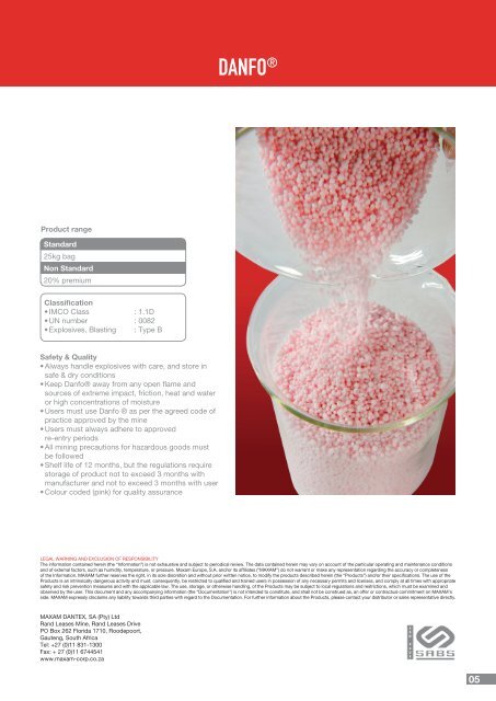 DANFO ® DANFO ® Ammoniu