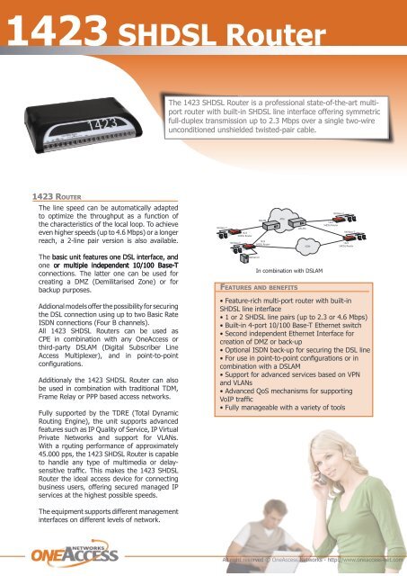1423 SHDSL Router - comtec