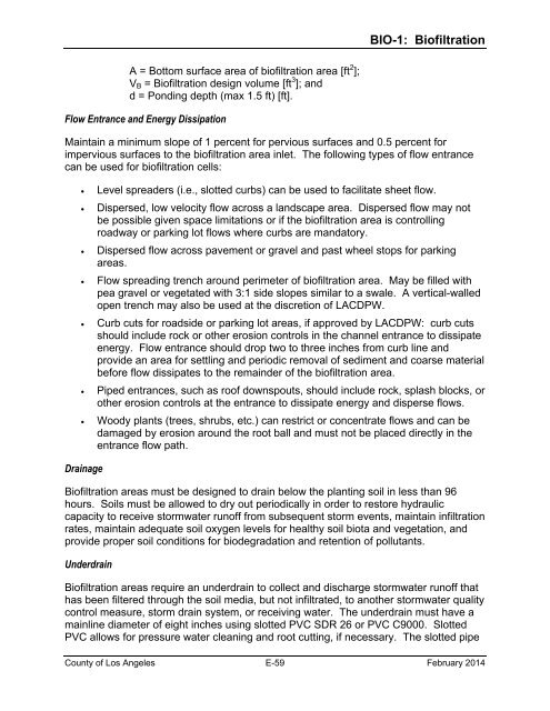 BIO-1: Biofiltration A