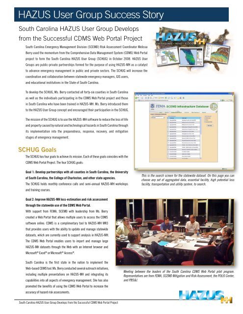 HAZUS User Group Success Story - USEHAZUS