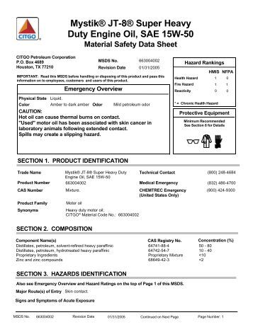 SAFETY DATA SHEET Sunoco