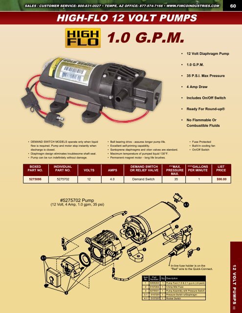 High-Flo 12 Volt Pumps - FIMCO Industries