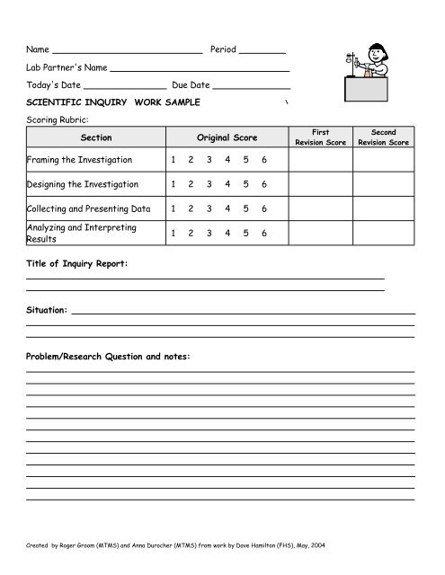Scientific Inquiry Packet