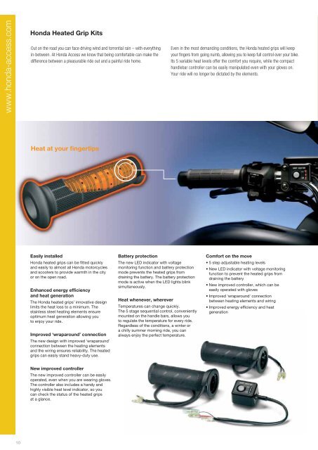 Honda Heated Grip Kits - Doble Motorcycles