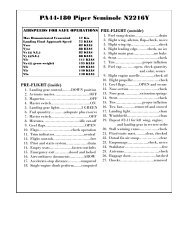 Piper PA44-180 Seminole Checklist