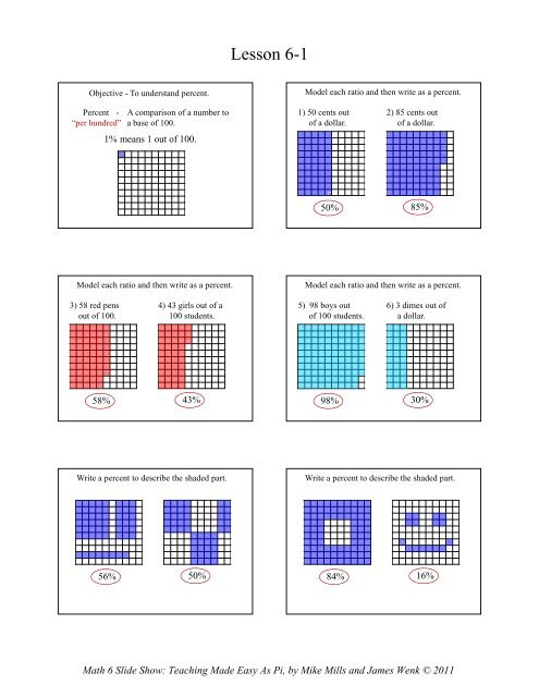 Lesson 6-1 - Math Slide Show