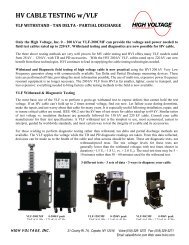 HV Cable Commissioning Test Report - Ergon Energy