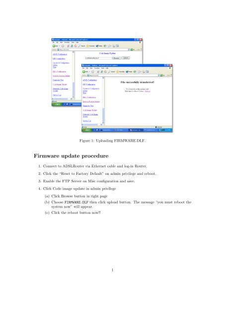 Firmware update procedure - E-Tech Downloads