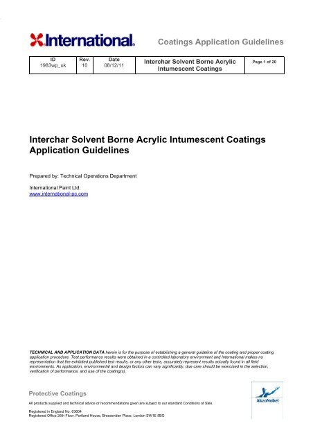 Application Guideline - International Paint Protective Coatings