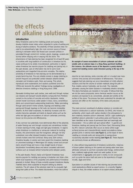 the effects of alkaline solutions on limestone - Infotile