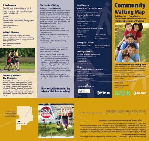 Community Walking Map - City of Edmonton