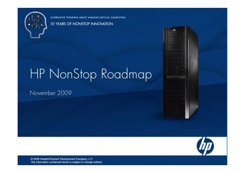 HP NonStop Roadmap