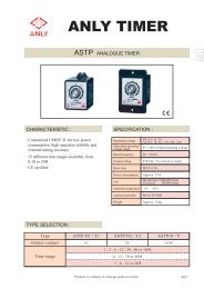 apt-8s weekly programmable timer - Anly Electronics Co., Ltd.