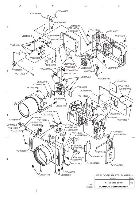 4 3 2 1 B A C D EXPLODED PARTS DIAGRAM - Micro-tools.net