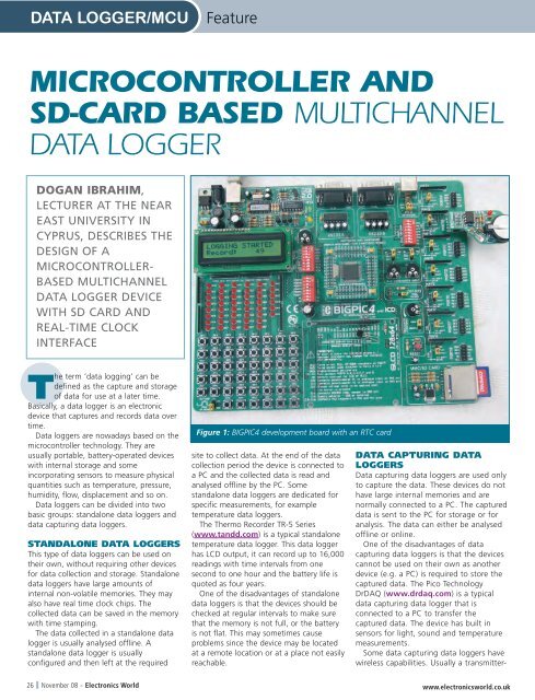 Microcontroller And Sd Card Based Mikroelektronika 